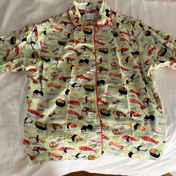 Cat’s Pajamas | Intimates & Sleepwear | Sushi Pajama Top | Poshmark